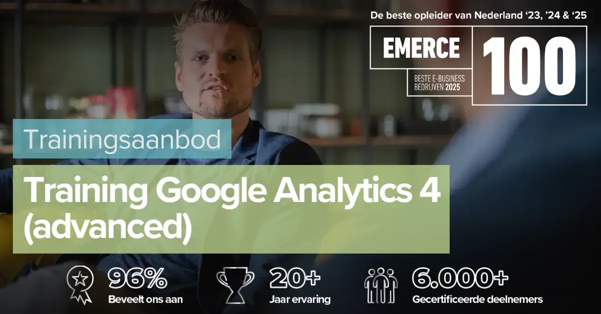 Training: Google Analytics 4 (advanced)